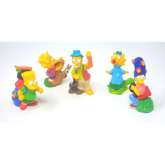TCFFC | Toys | Vintage 99 The Simpsons Pvc Set Of 5 Camping Figurines 3 ...